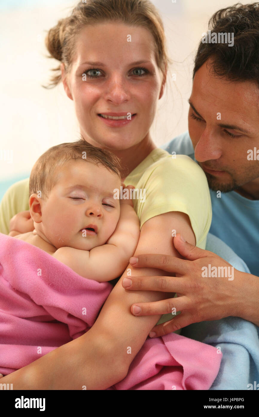 Parents, baby, portrait Stock Photo - Alamy