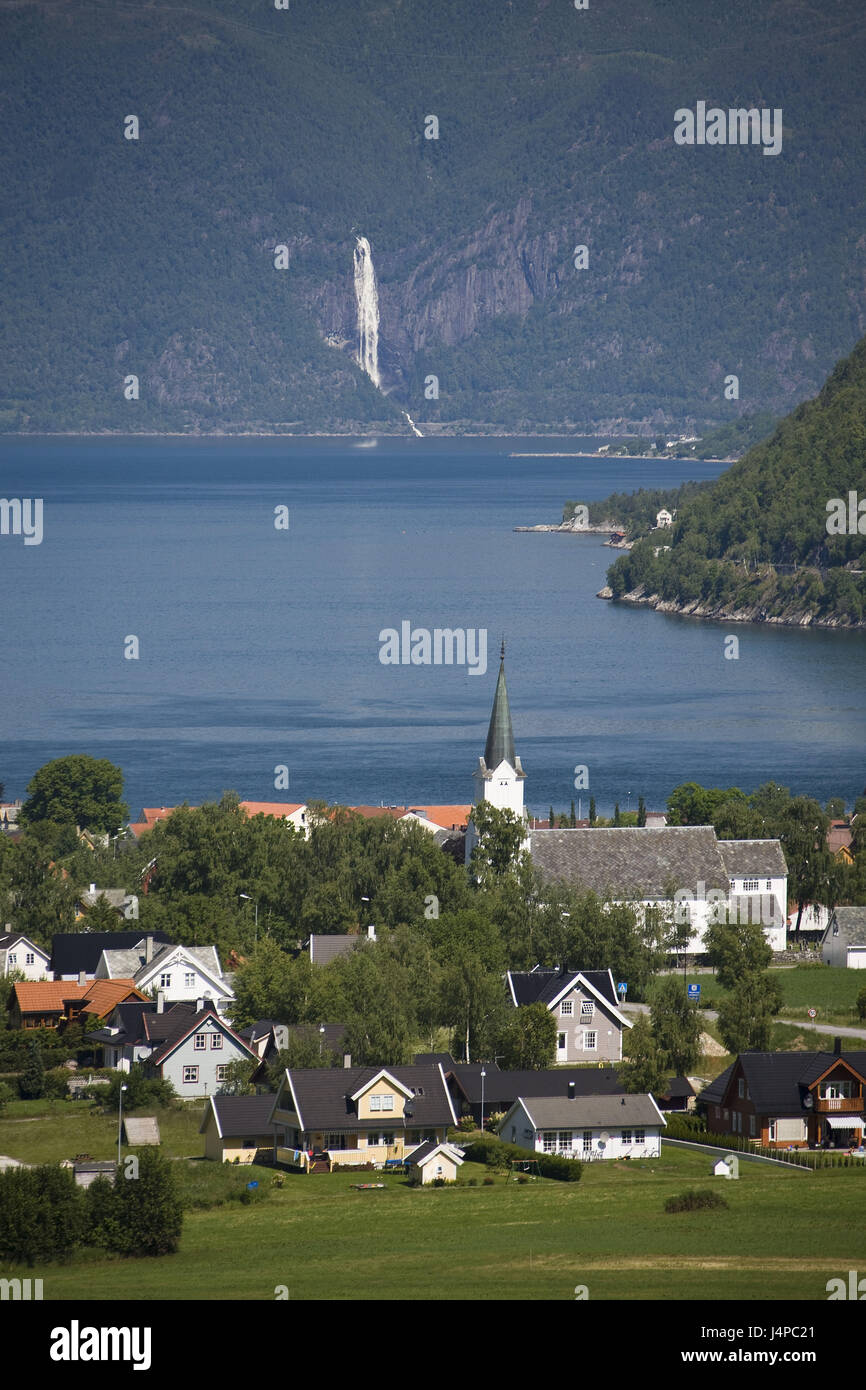 Norway, Vik, Sognefjorden, view Stock Photo - Alamy