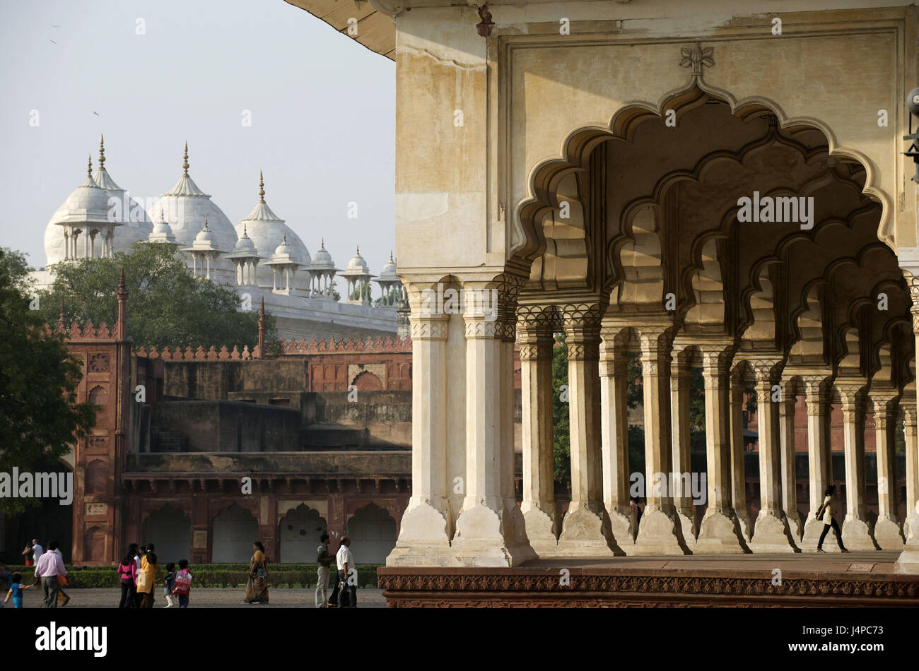 Moti masjid red fort hi-res stock photography and images - Alamy