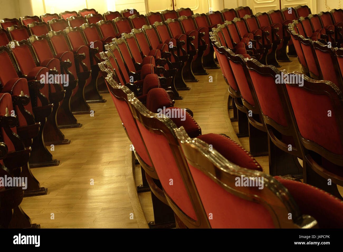 Auditorium of a theatre, chair series Stock Photo - Alamy