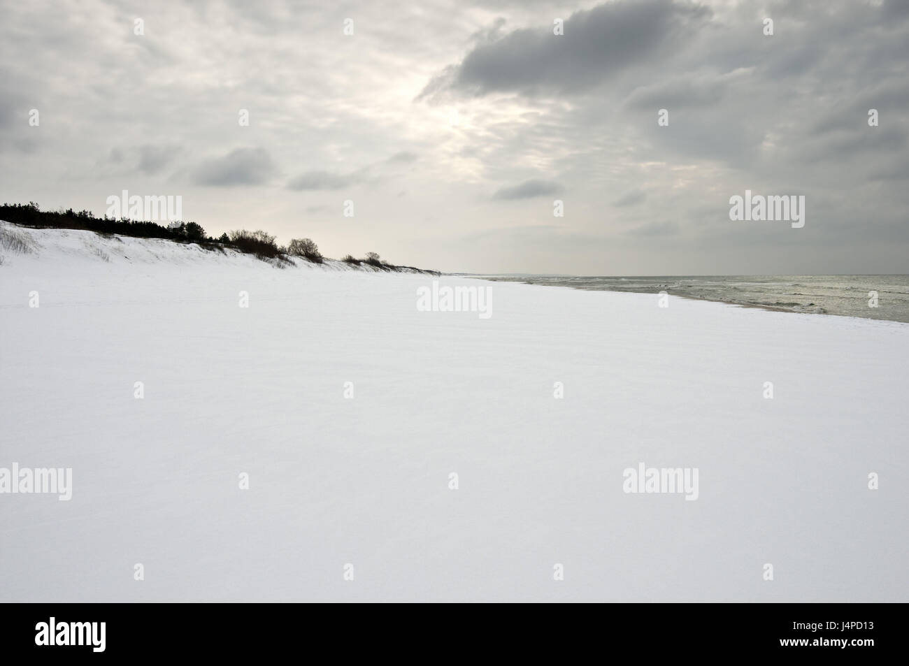 Lithuania, Smiltyne, coastal scenery, winter Stock Photo - Alamy
