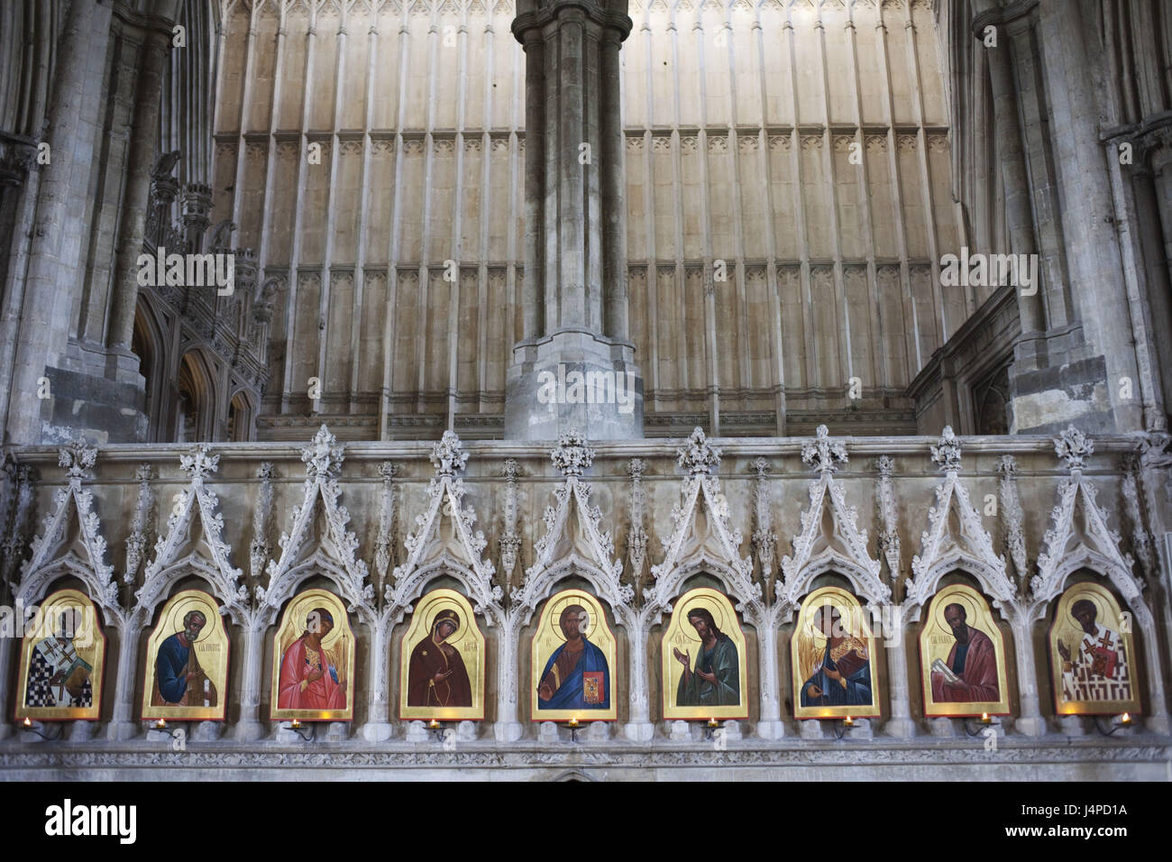 Great Britain, England, Hampshire, Winchester disk, cathedral, icons ...