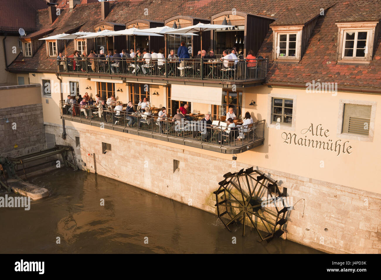Old Main mill, Wurzburg, Germany, Wurzburg, Lower Franconia, Bavaria ...