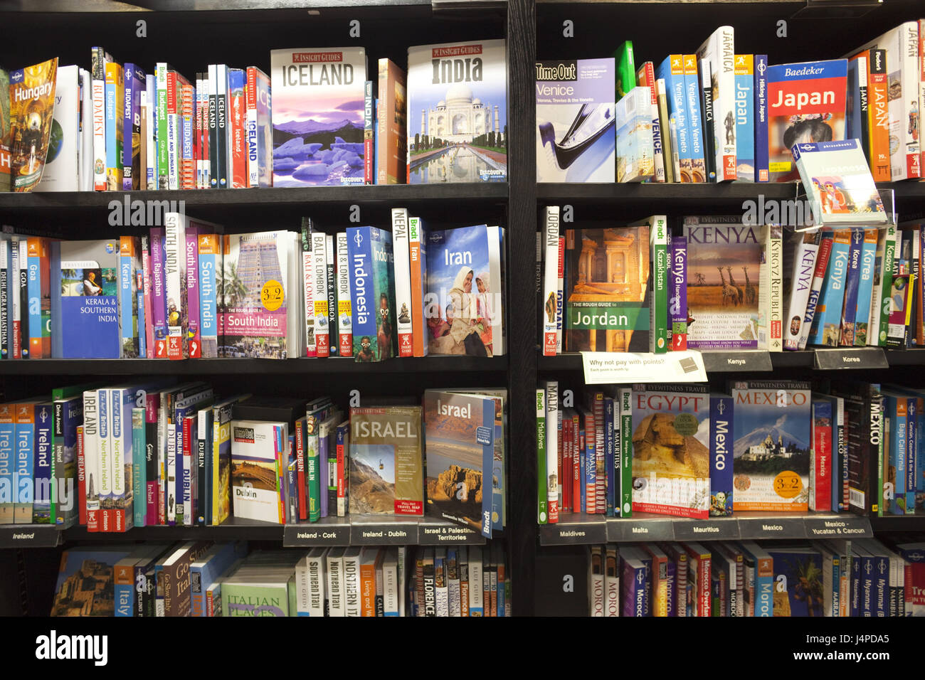 Great Britain, England, library, guide, illustrated books, detail Stock ...