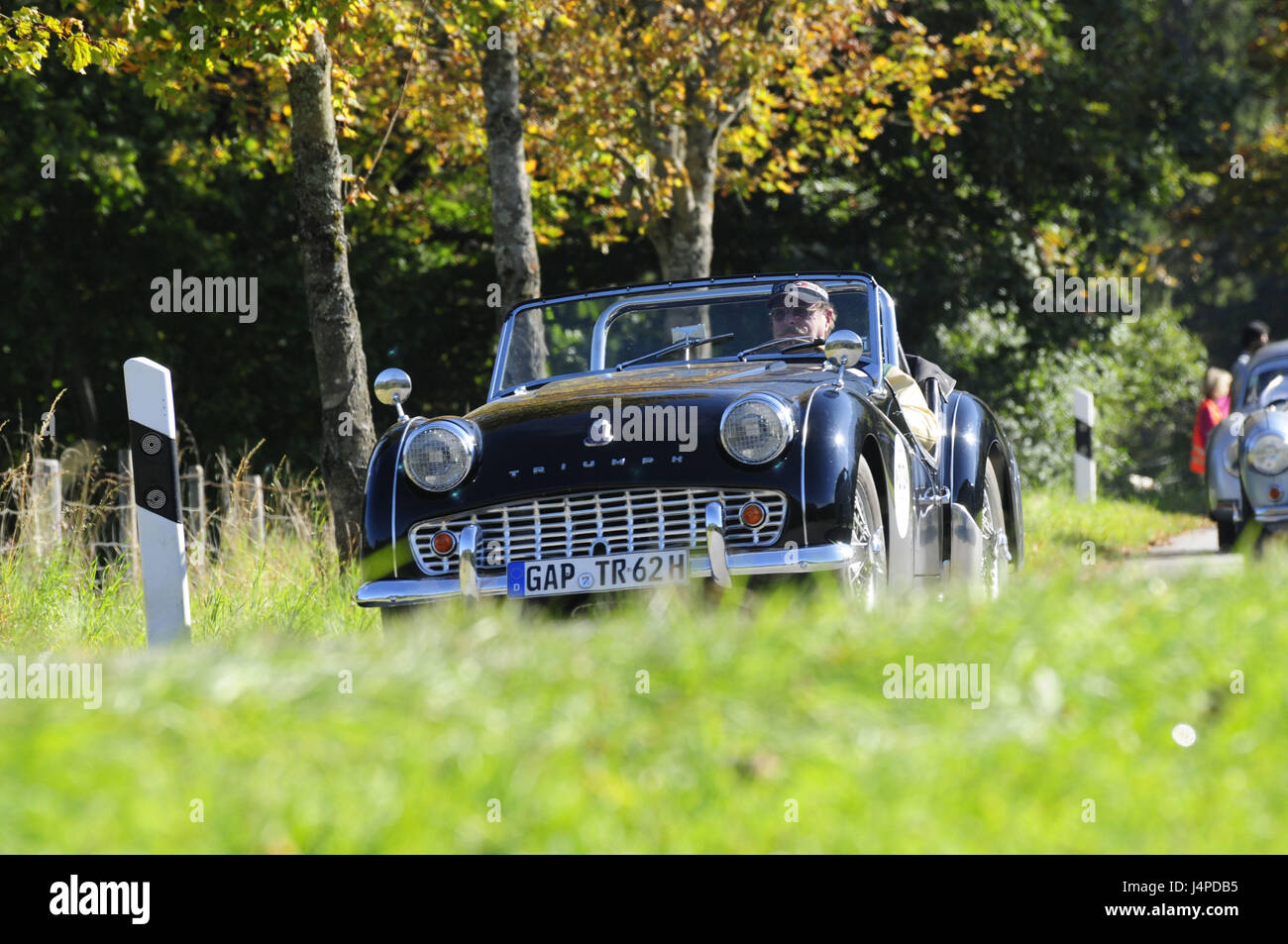 Car sport, historical mountain race, old-timer triumph TR 3 Stock Photo ...