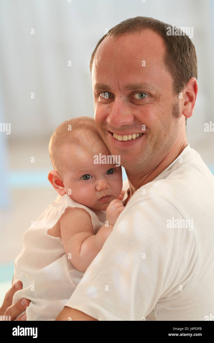 Father, baby, carry, portrait Stock Photo - Alamy