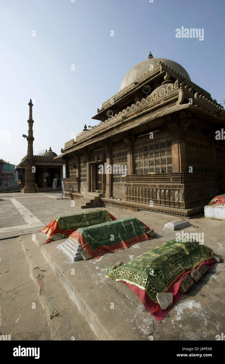 India, Gujarat, Ahmedabad, mosque, tomb, rani Sipri Stock Photo - Alamy