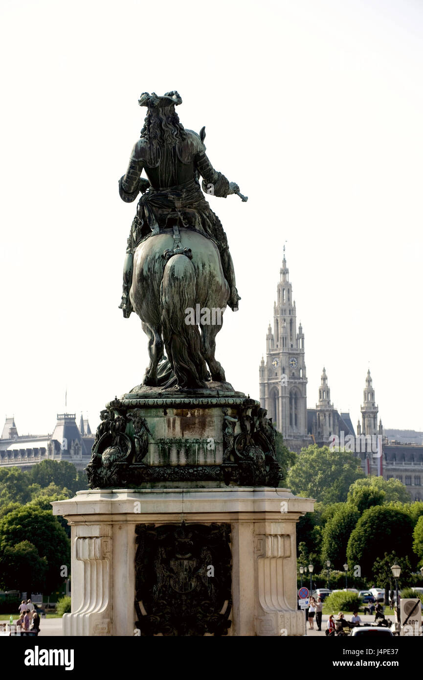 Austria, Vienna, heroic square, equestrian statue Stock Photo - Alamy