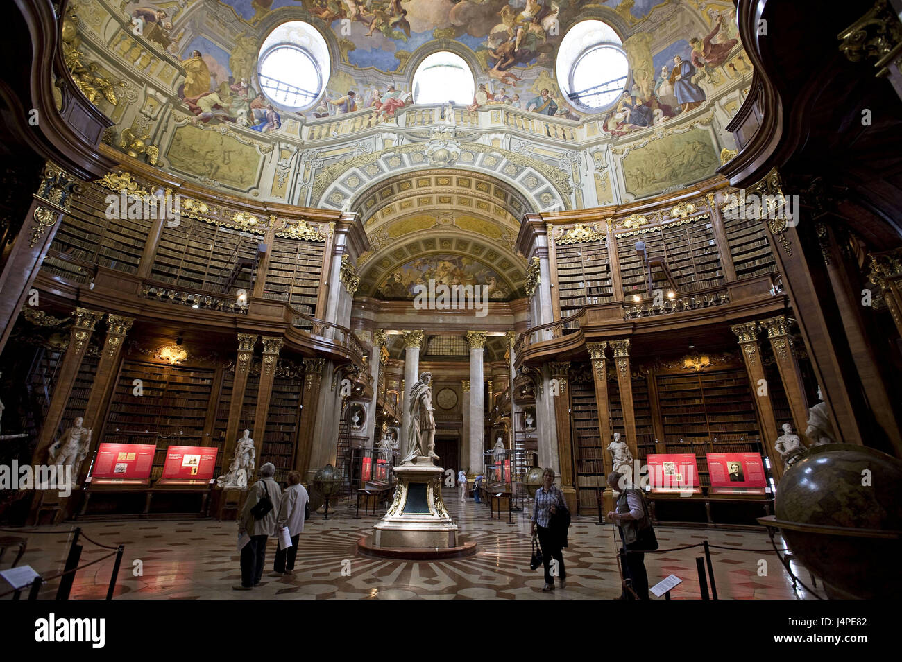 Austria, Vienna, Hofburg, court library Stock Photo - Alamy