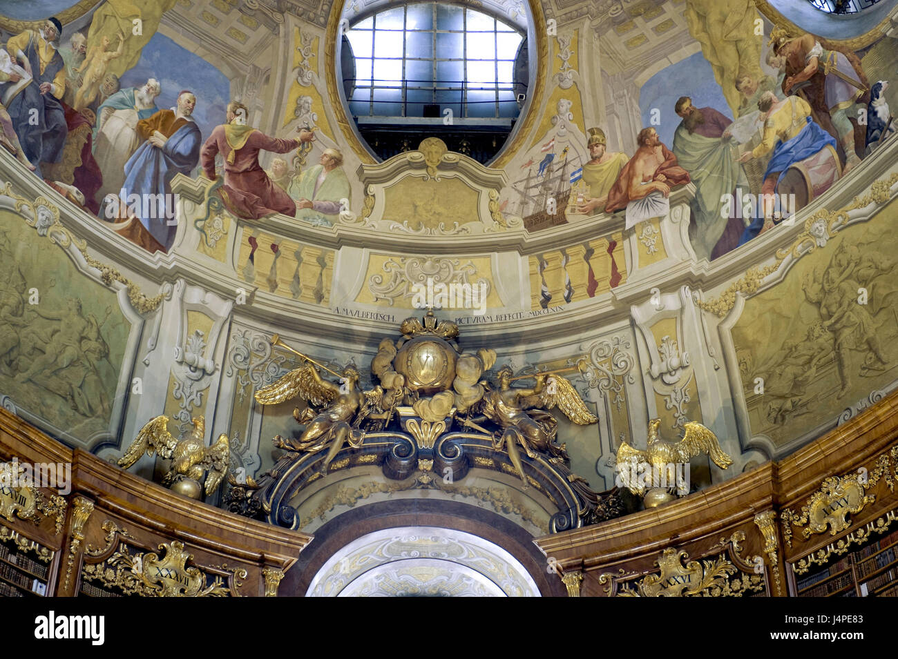 Austria, Vienna, Hofburg, court library Stock Photo - Alamy
