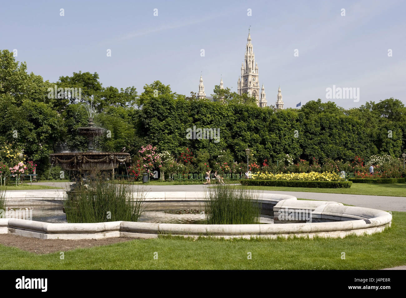 Architecture vienna garden park flowers hi-res stock photography and ...