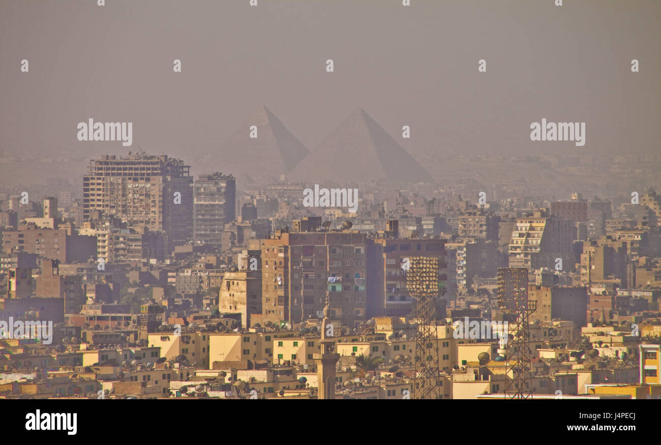 Egypt, Cairo, town view, town, building, houses, high rises, flats ...