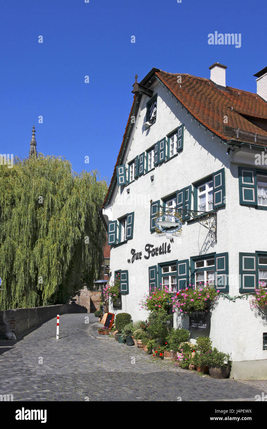 Germany, Ulm, Old Town, inn 'to the trout' Stock Photo - Alamy