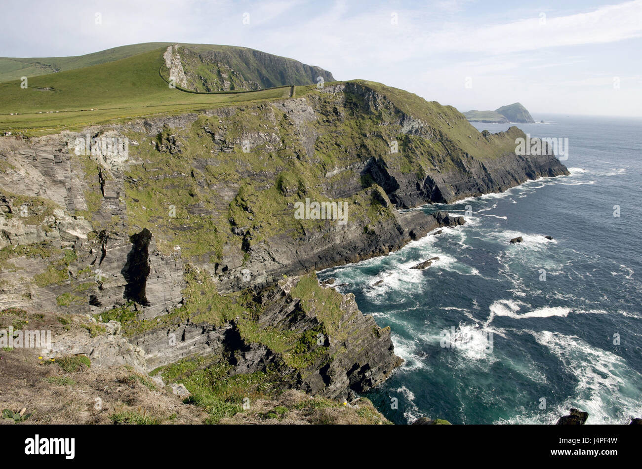 Ireland, Munster, county Kerry, ring of Kerry, Skellig ring Stock Photo ...