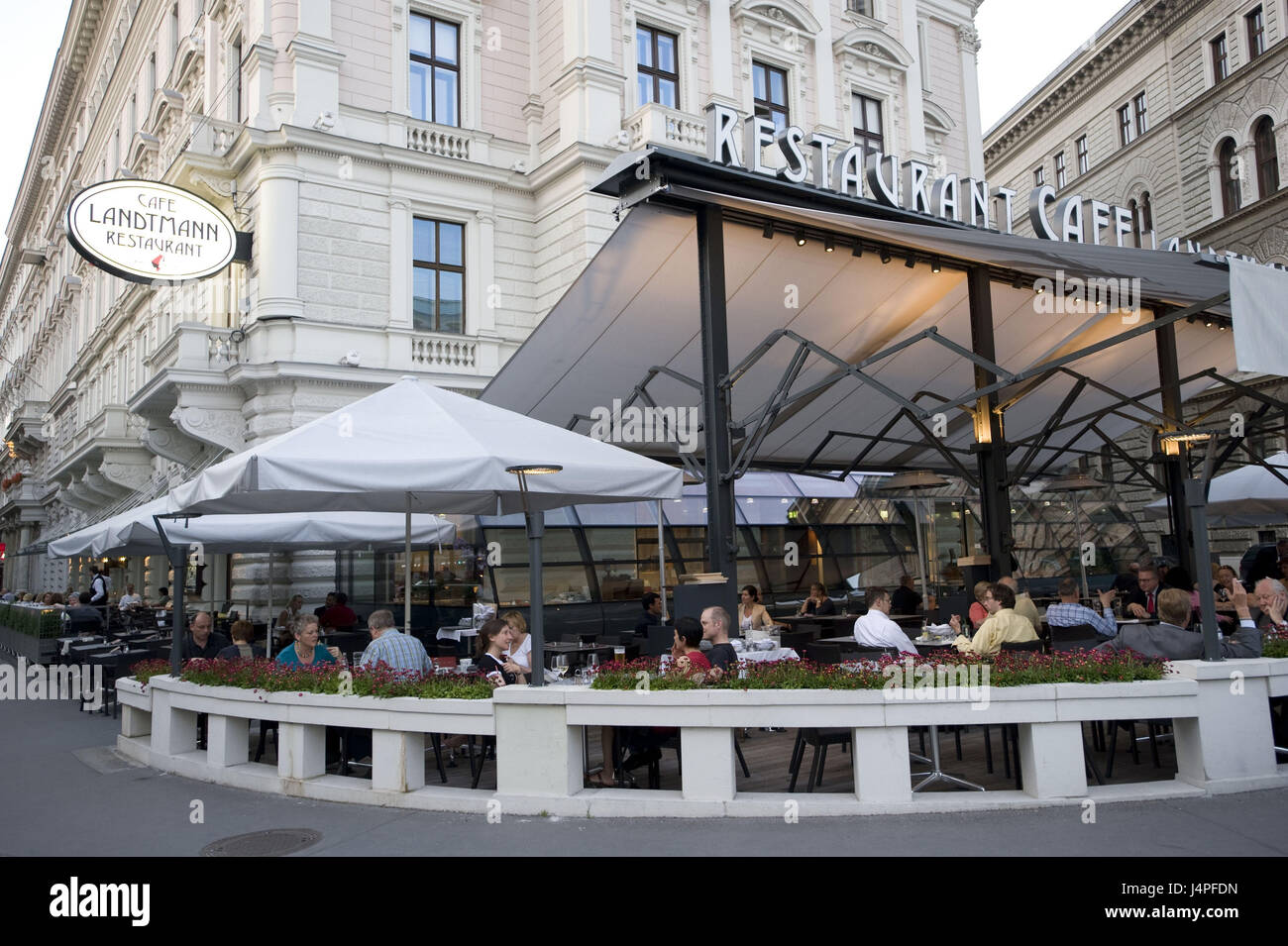 Austria, Vienna, street cafe Stock Photo - Alamy