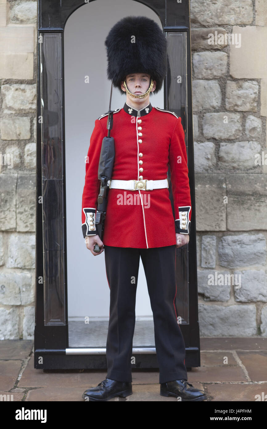 Great Britain, England, London, Tower of London, watchman, no model ...