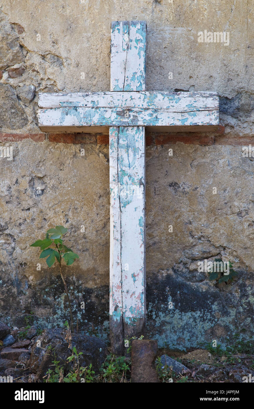 Old wooden cross cemetery hi-res stock photography and images - Alamy