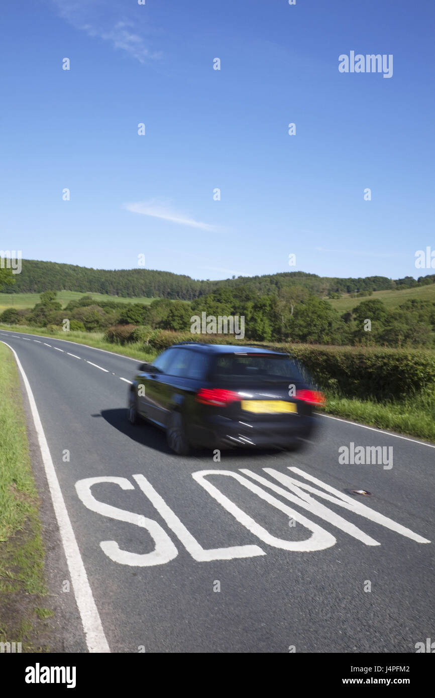 Slow car hi-res stock photography and images - Alamy