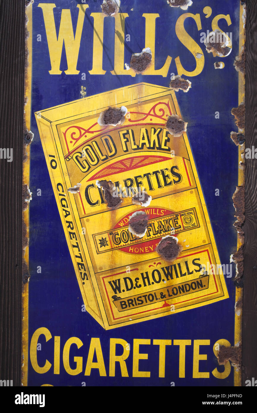 Gold flake sign hi-res stock photography and images - Alamy