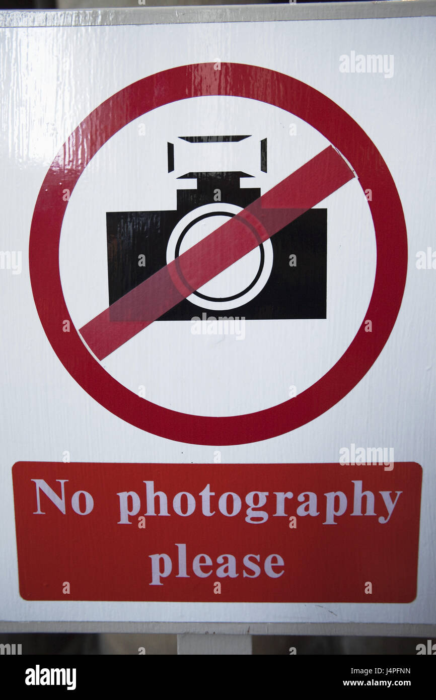 No photography sign hi-res stock photography and images - Alamy