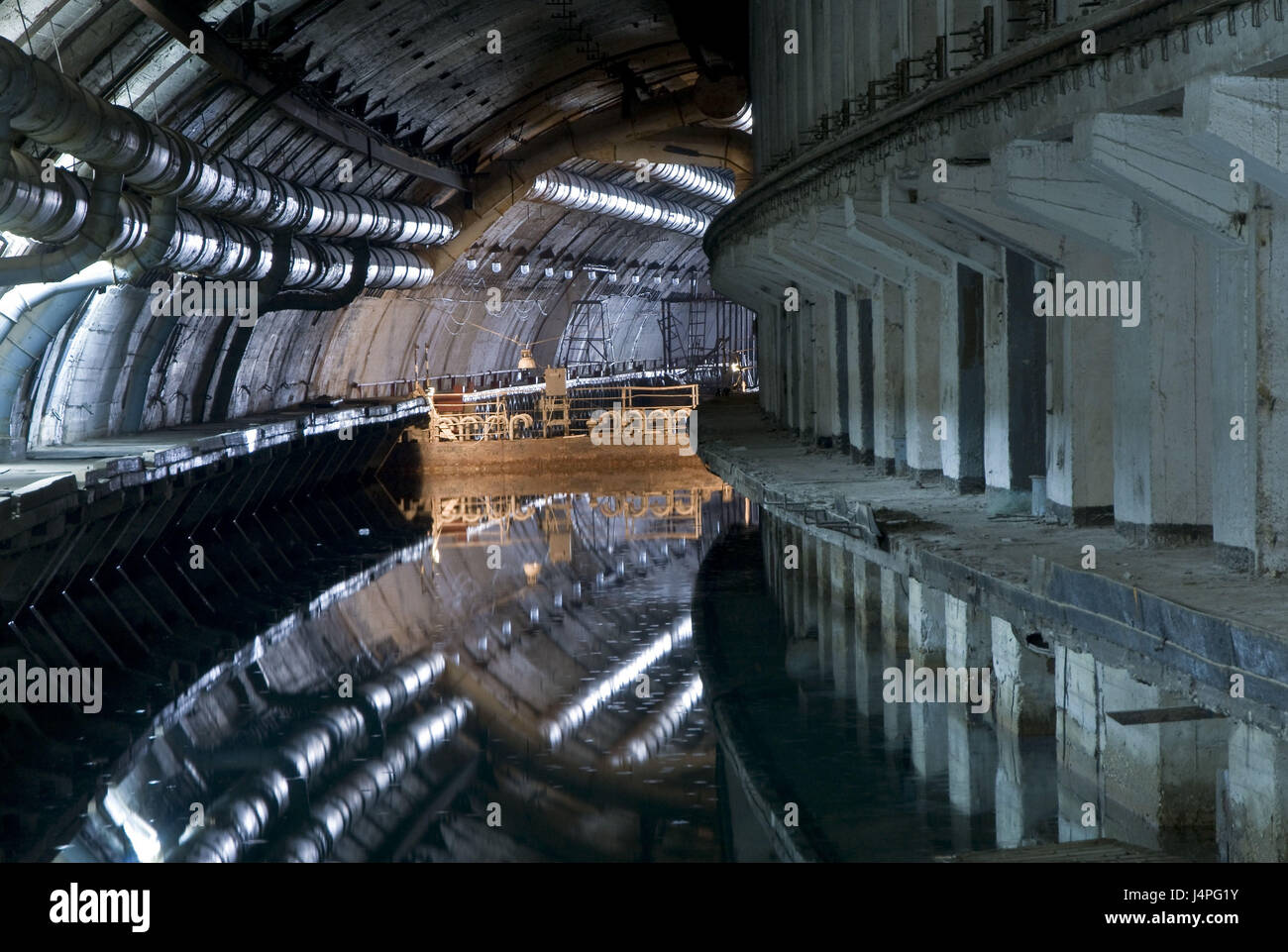 Submarine bunker, Balaklawa, the Crimea, nuclear-bombproof, submarine ...