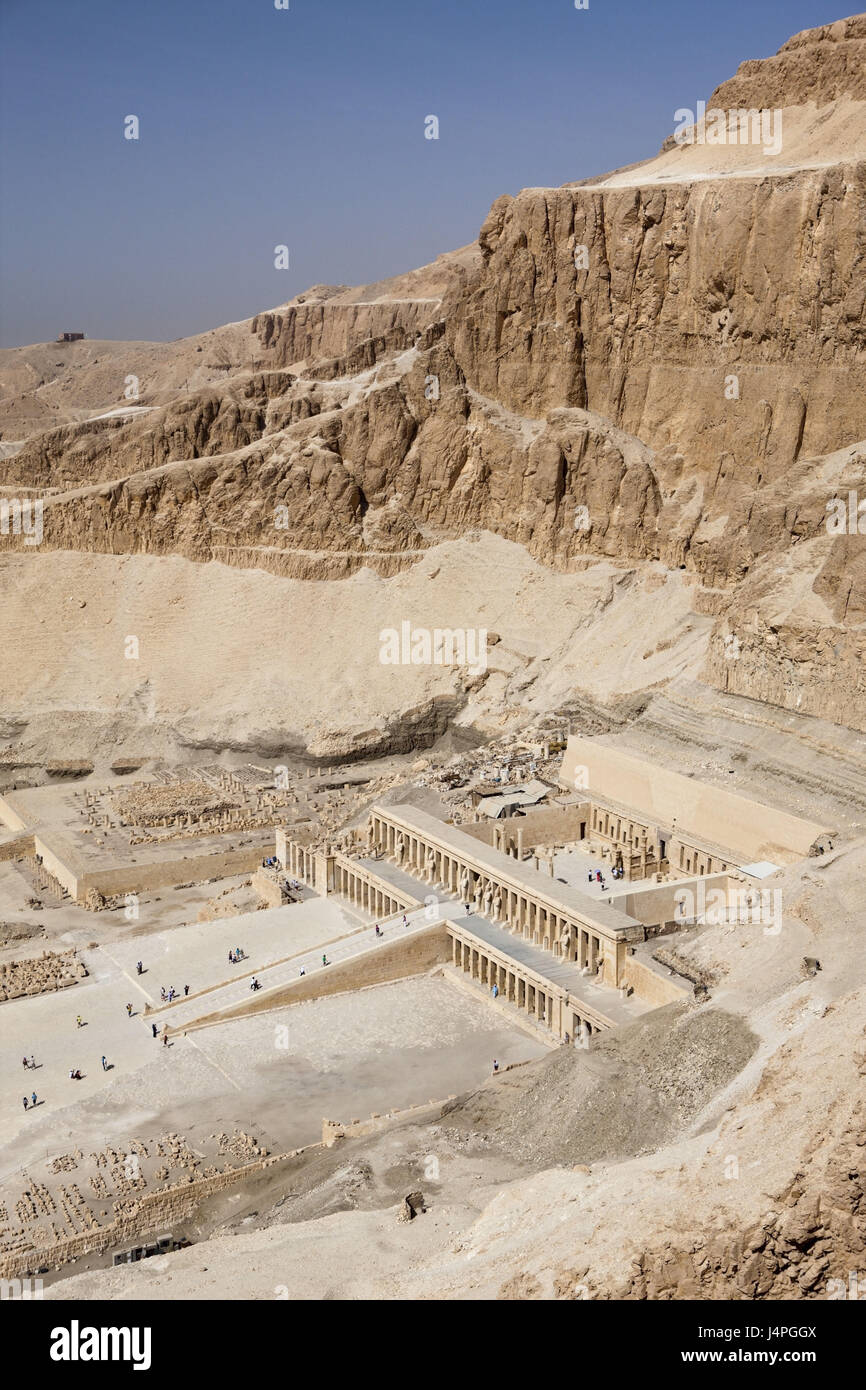 Funerary temple of Hatshepsut, tourist, Luxor, Egypt Stock Photo - Alamy