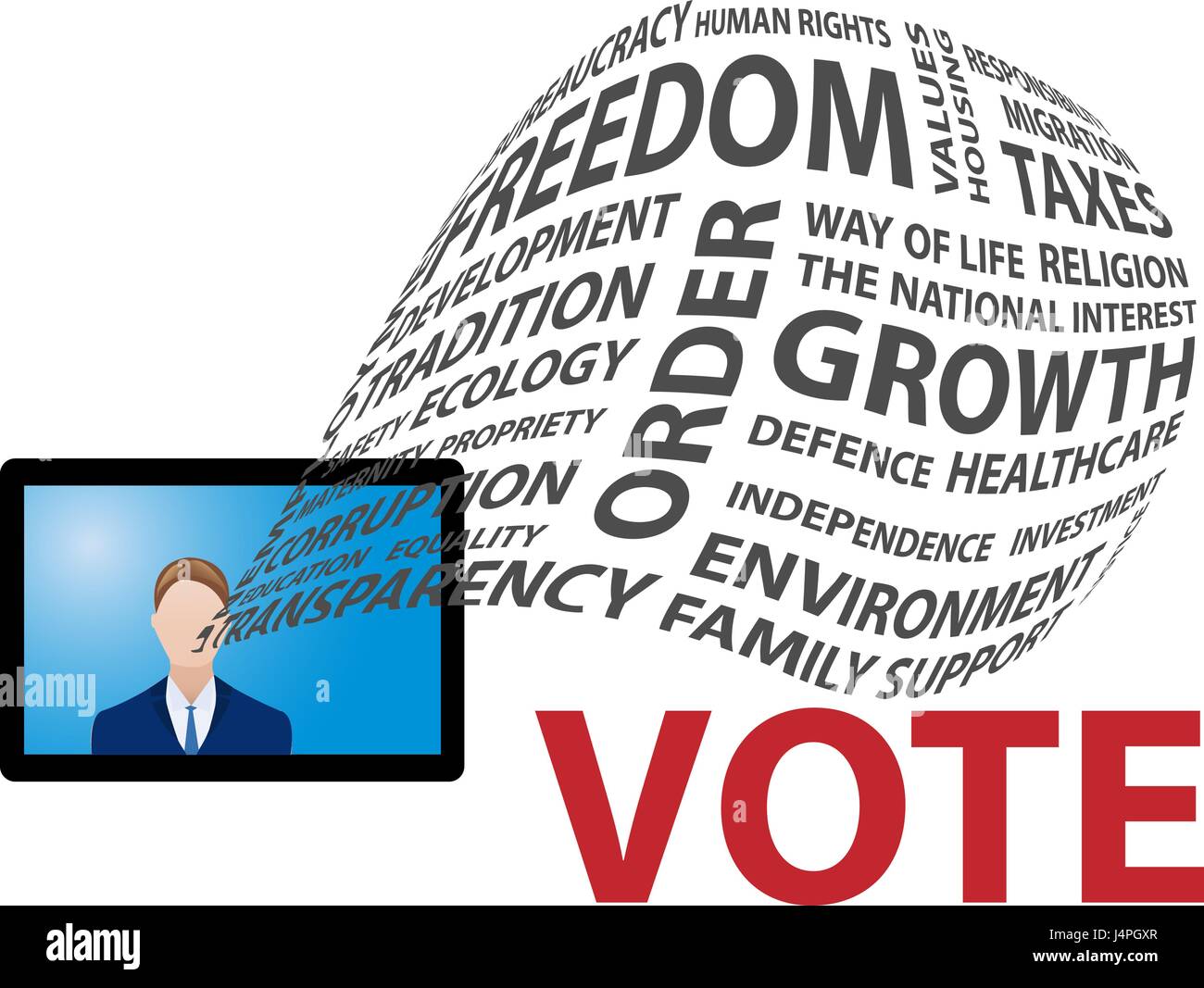 Campaign poster collage Stock Vector Images - Alamy