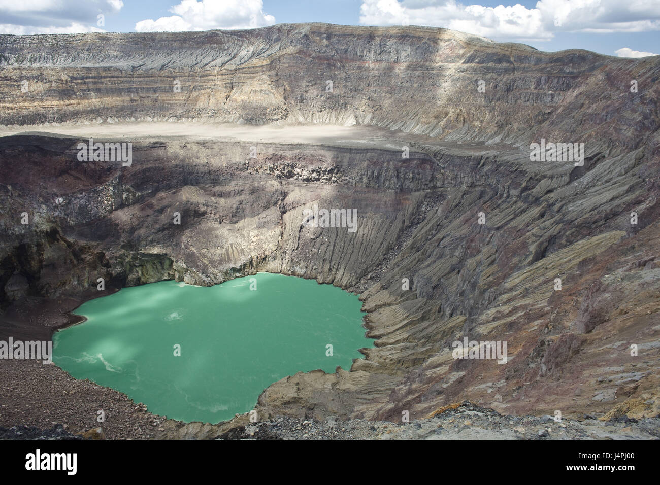 El Salvador, Parque Nacional batch Volcanes, volcano Santa Ana, lagoon ...