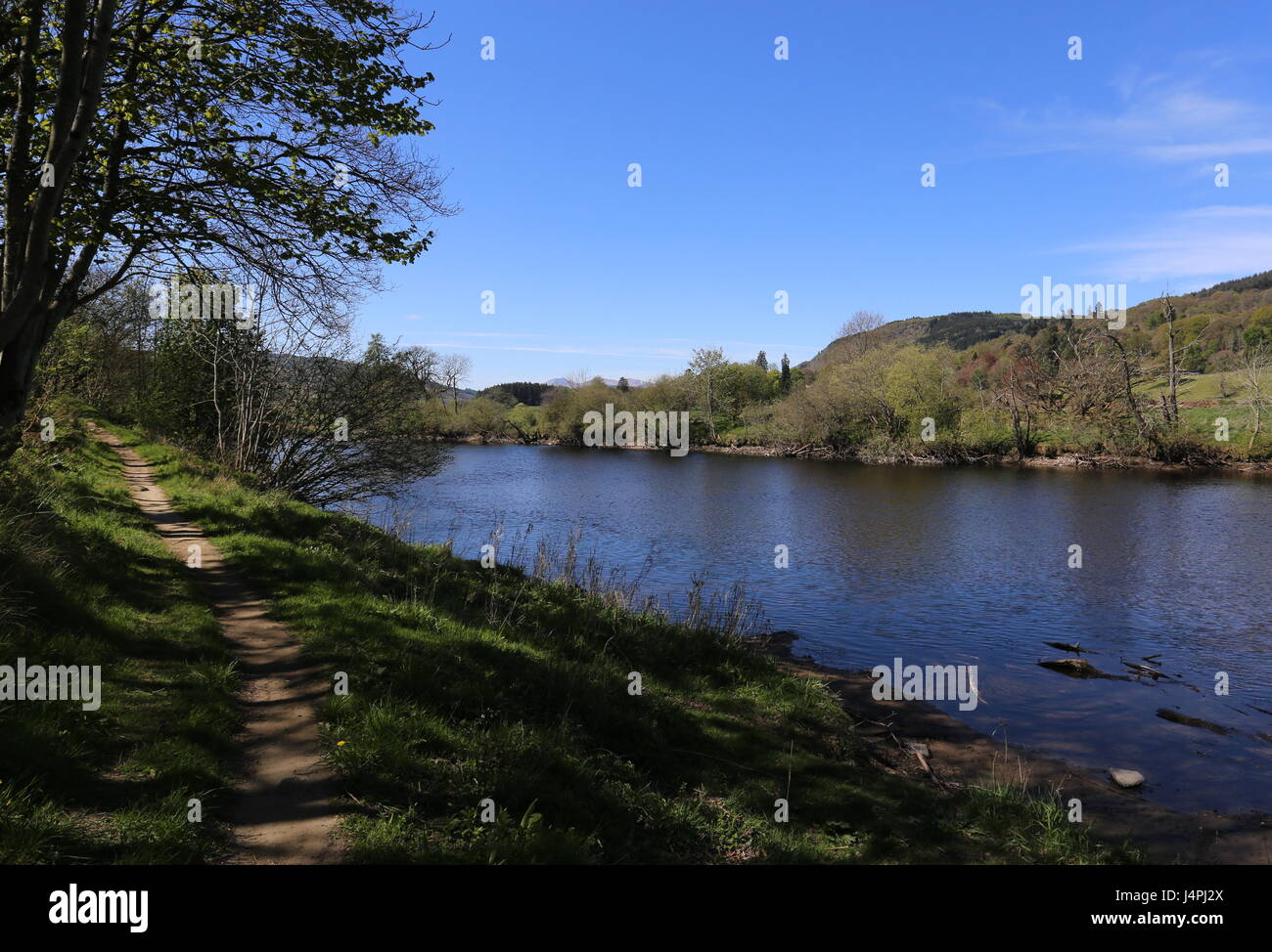 Rob Roy Way beside River Tay Scotland May 2017 Stock Photo - Alamy