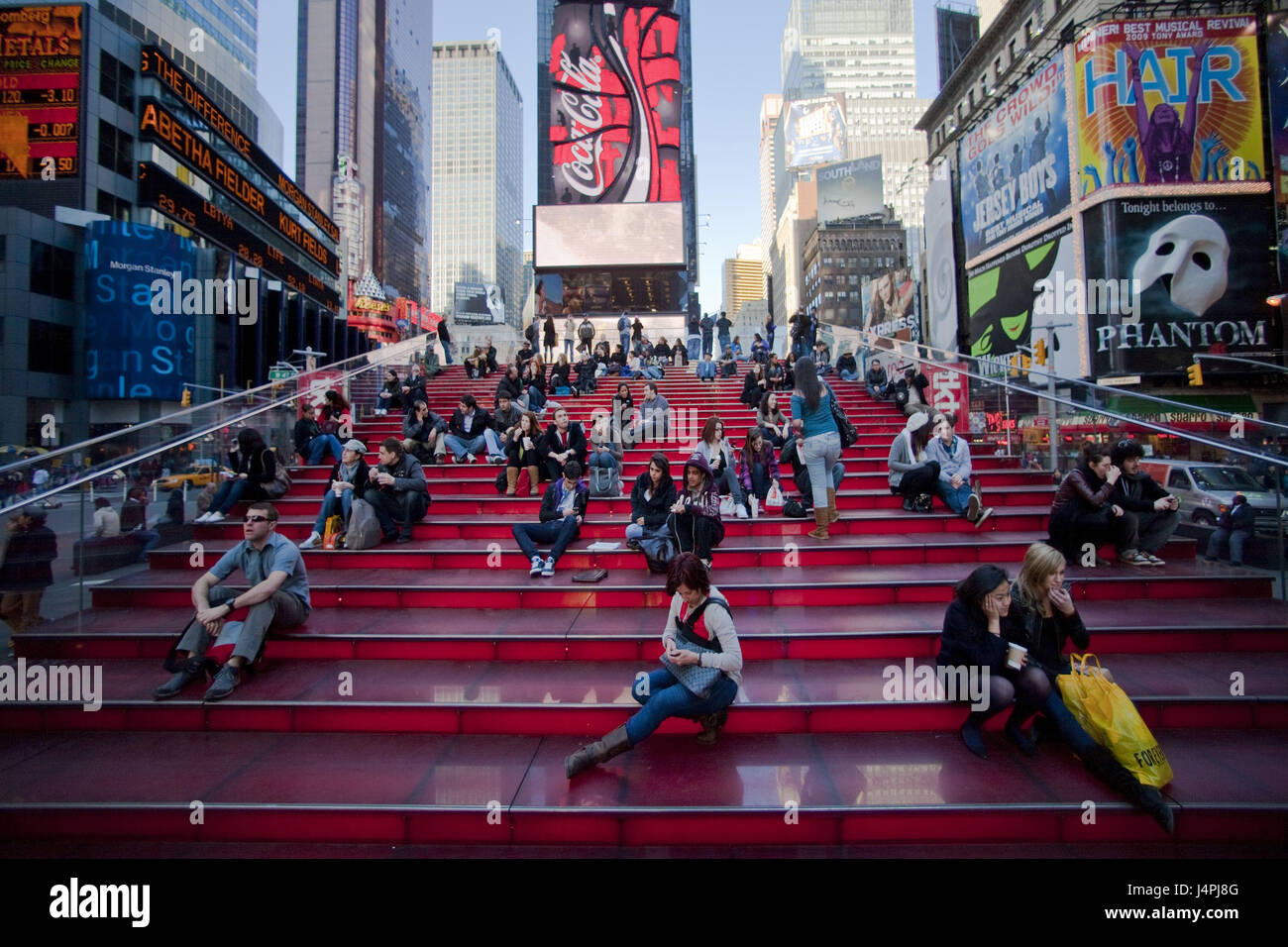 Stairs times square new york hi-res stock photography and images - Alamy