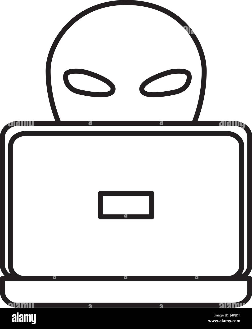 Hacker with computer avatar character Stock Vector Image & Art - Alamy