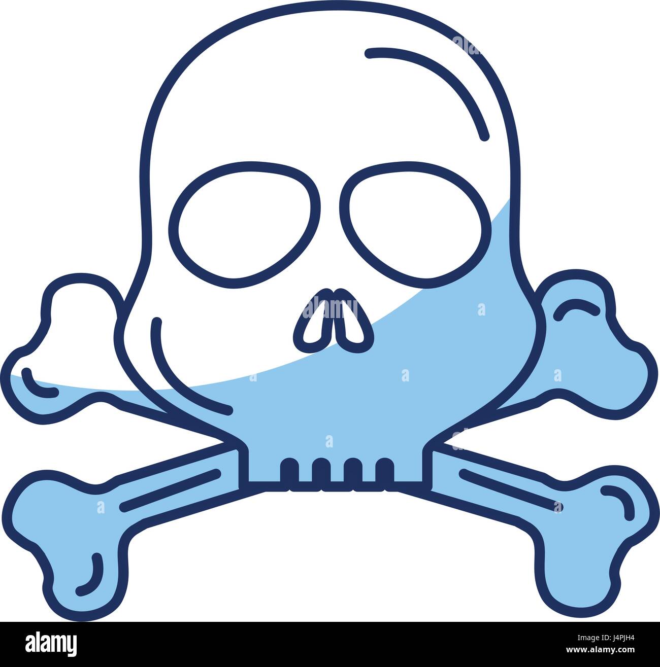skull danger alert icon Stock Vector Image & Art - Alamy