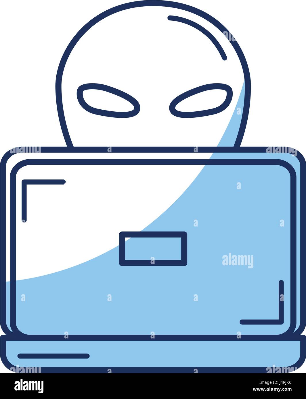 Hacker with computer avatar character Stock Vector Image & Art - Alamy