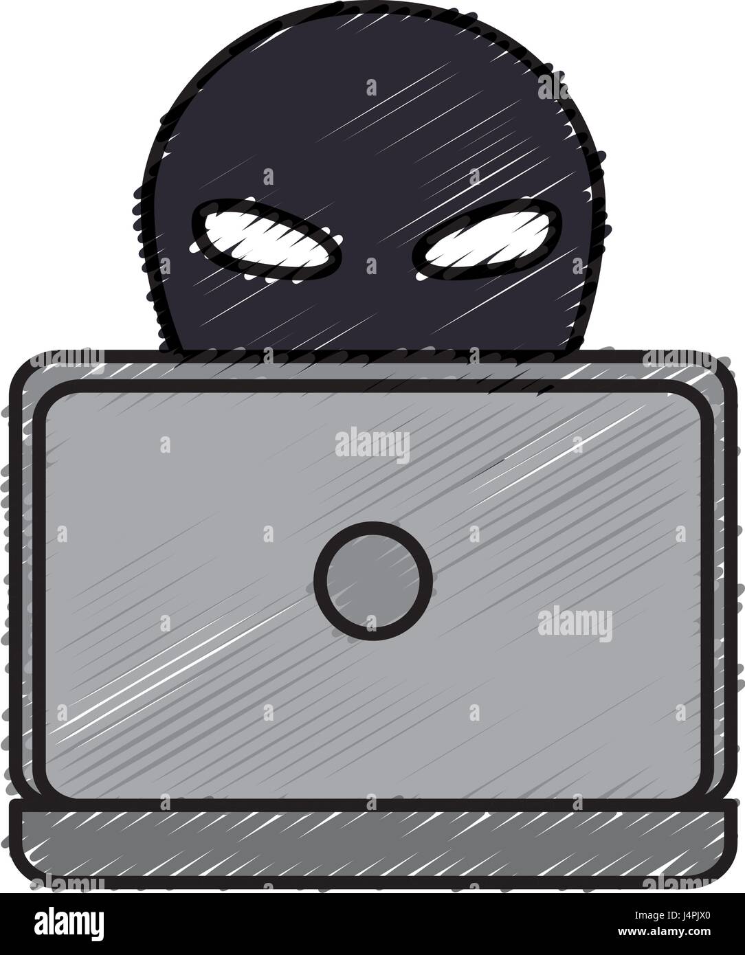 Hacker with computer avatar character Stock Vector Image & Art - Alamy