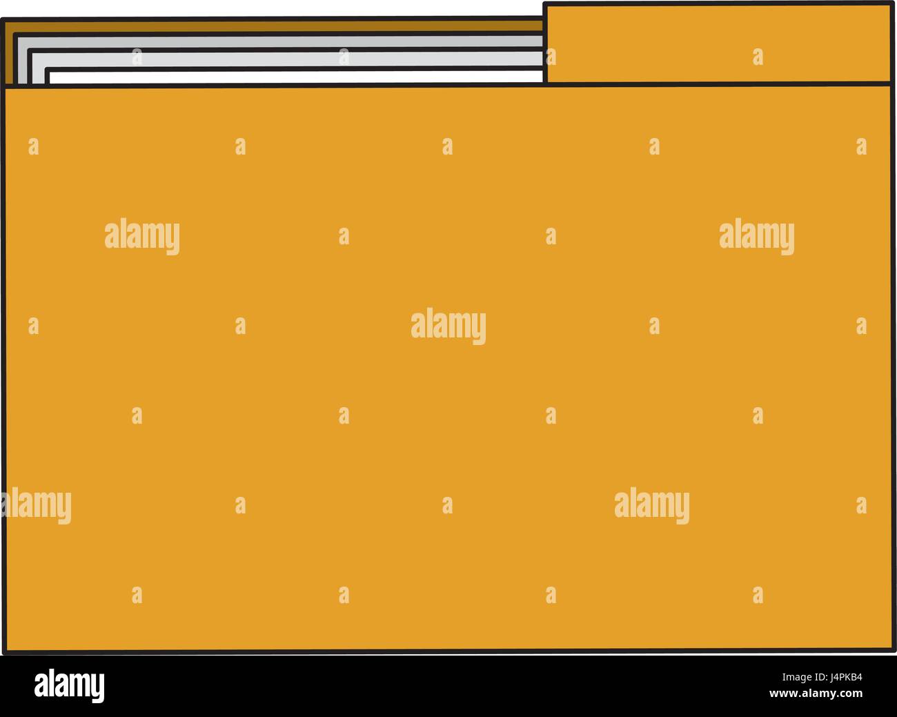 Messy file folder Stock Vector Images - Alamy