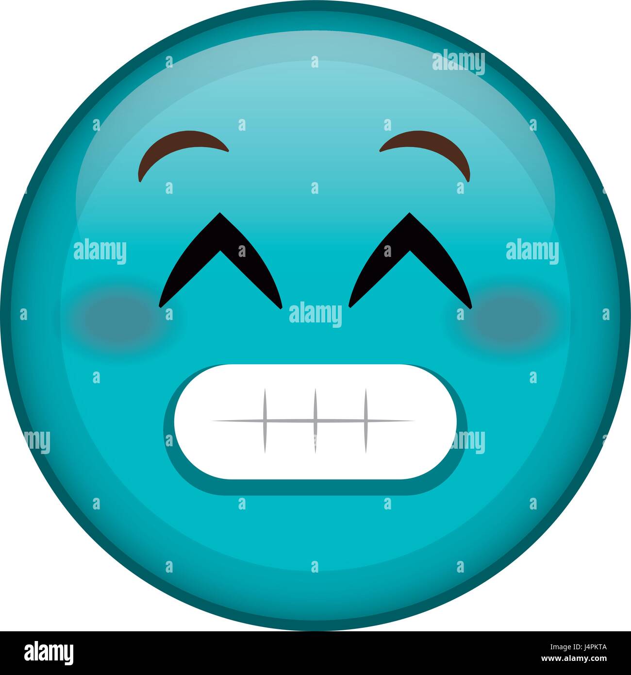 sorry face emoticon kawaii character Stock Vector Image & Art - Alamy
