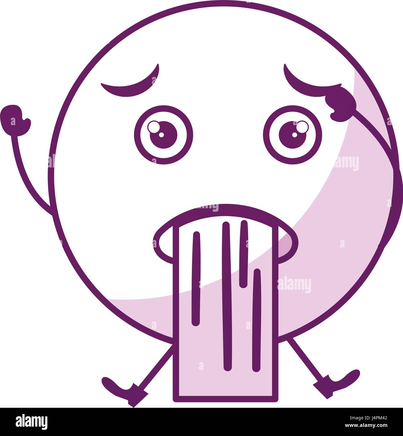 Child sick face Stock Vector Images - Alamy