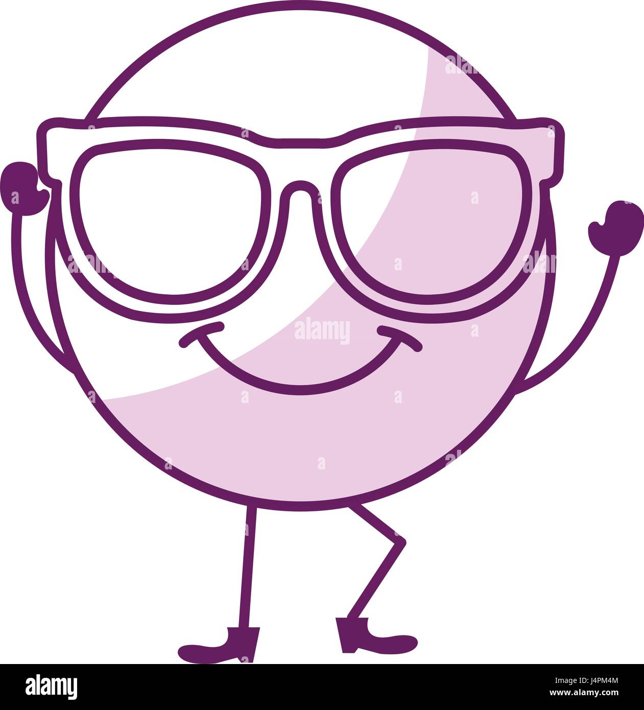 nerd face emoticon kawaii character Stock Vector Image & Art - Alamy