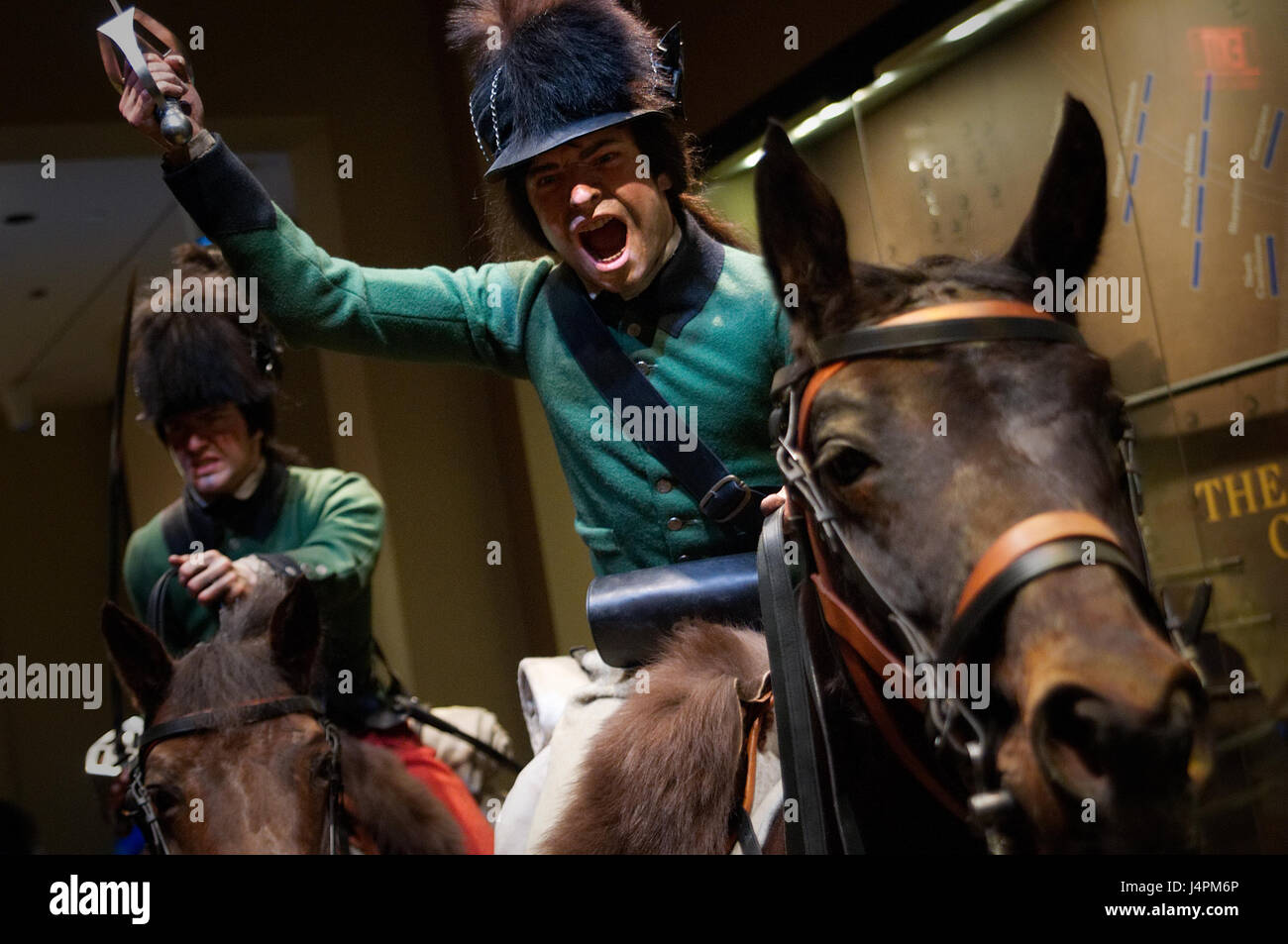 Dynamic life-size diorama of Banastre Tarleton’s Loyalists Dragoons ...