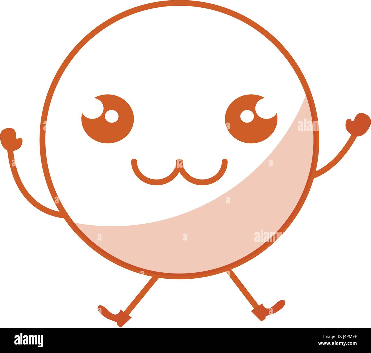 cute face emoticon kawaii character Stock Vector Image & Art - Alamy
