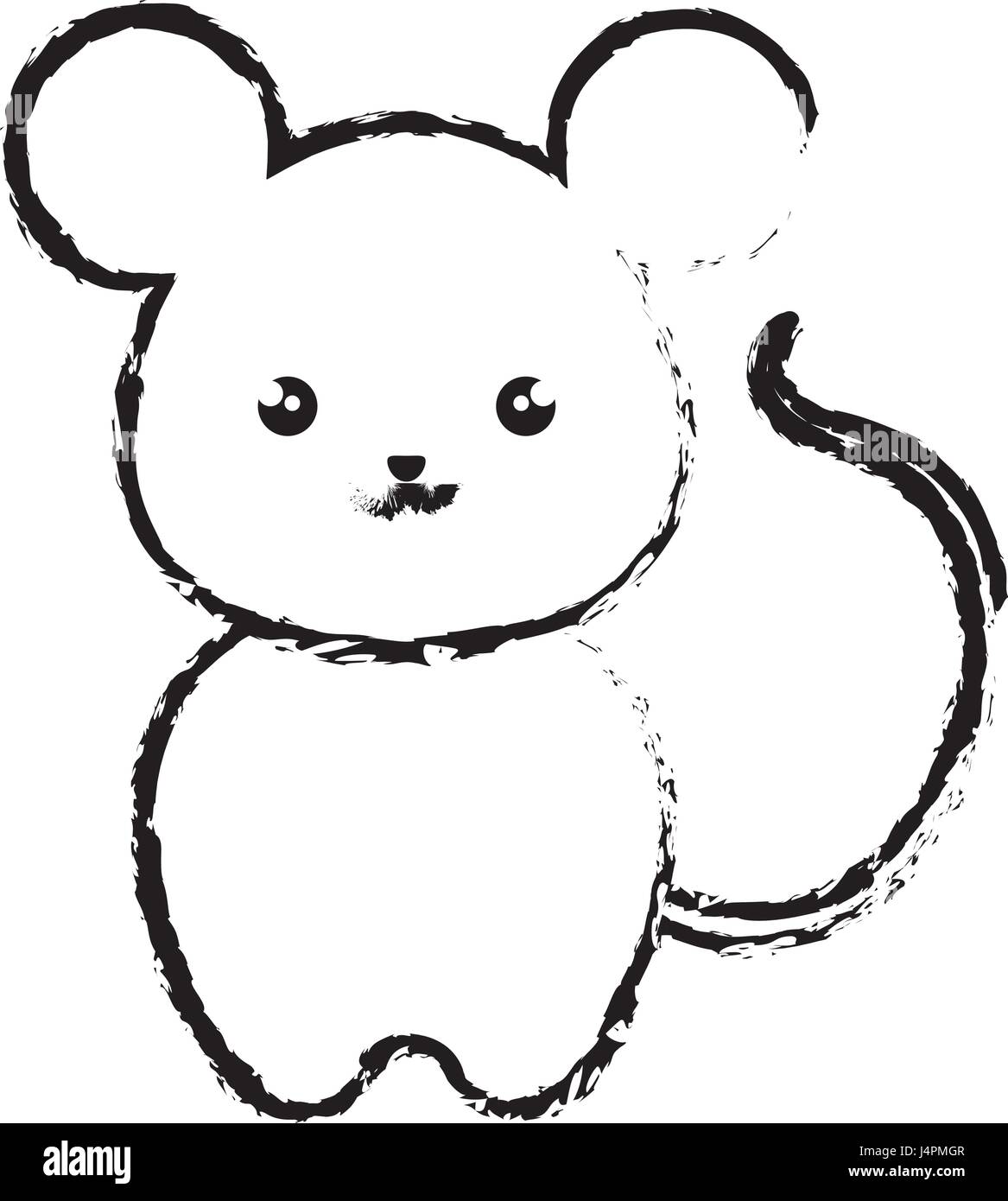 cute and tender mouse kawaii style Stock Vector Image & Art - Alamy