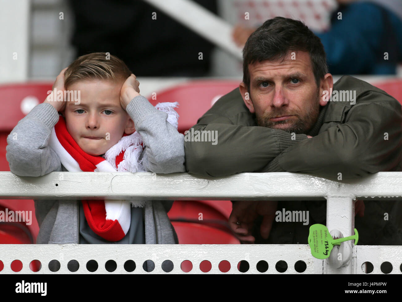 Fans in the stands during the Premier League match at the Riverside ...
