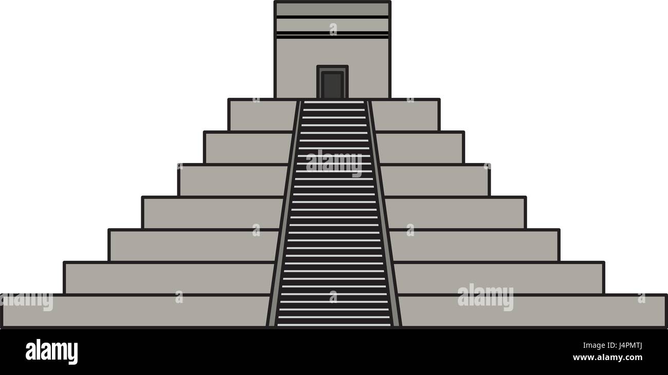 mayan pyramid isolated icon Stock Vector Image & Art - Alamy