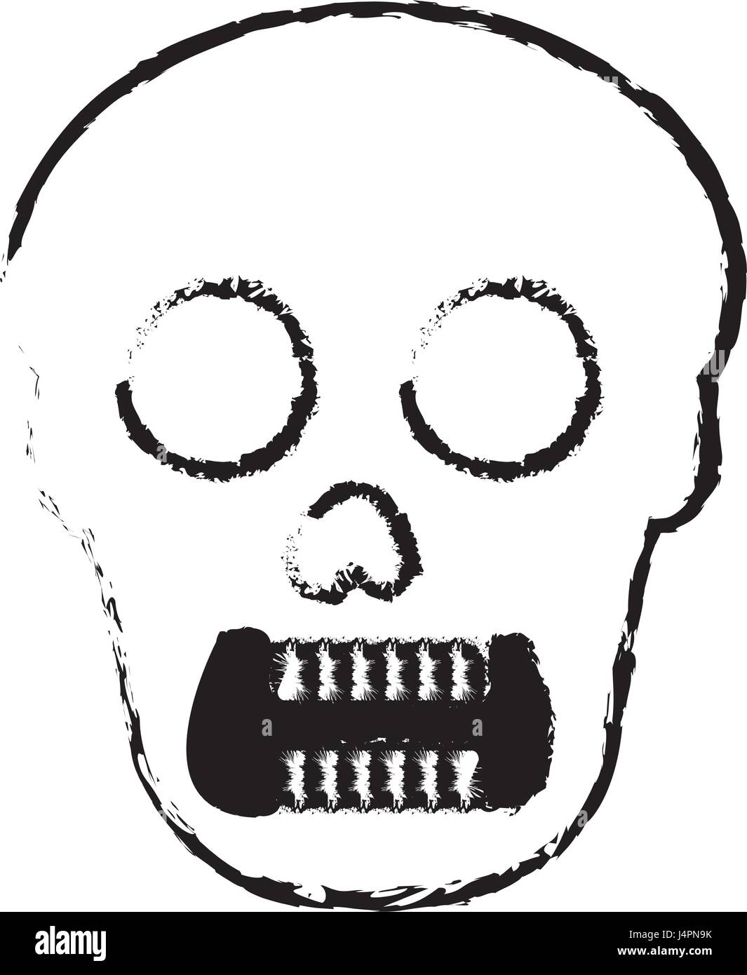 Skull head avatar character Stock Vector Images - Alamy