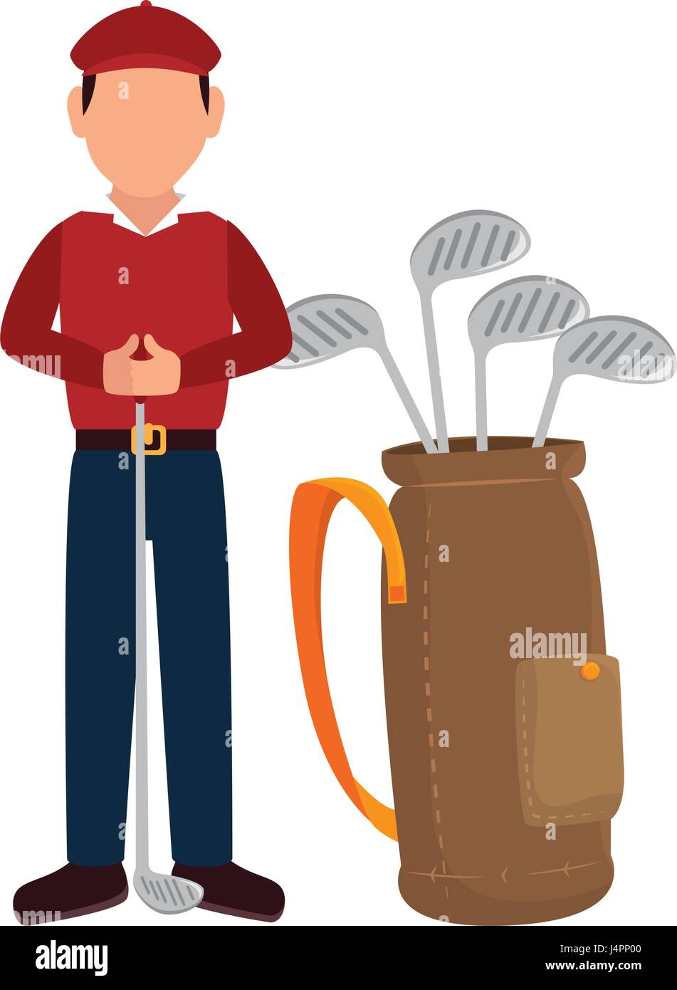 golf player avatar character Stock Vector Image & Art - Alamy