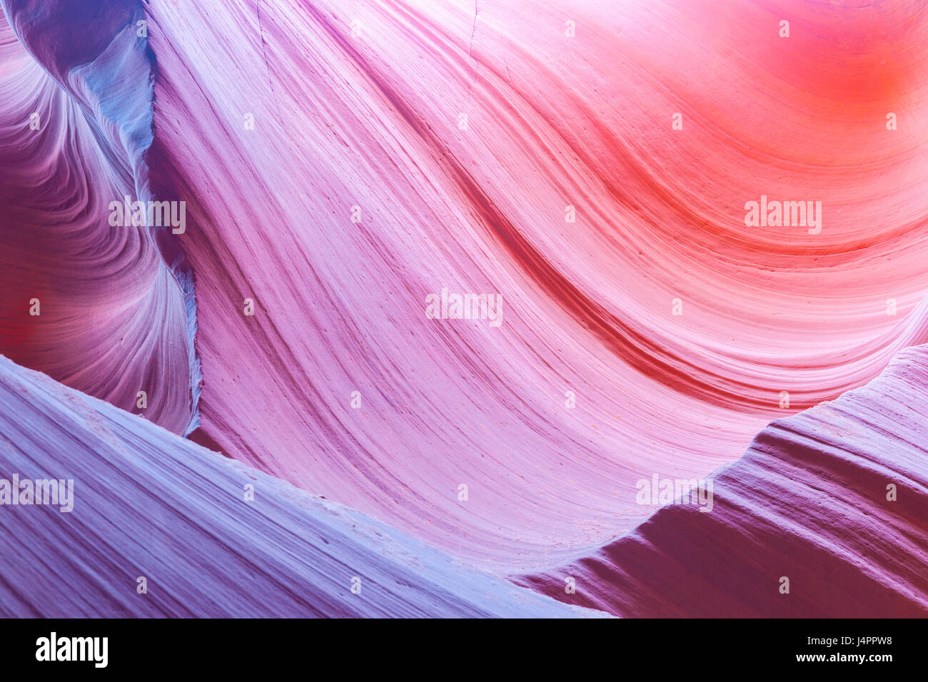 Abstract multi-color swirling pattern and color transitions in the ...