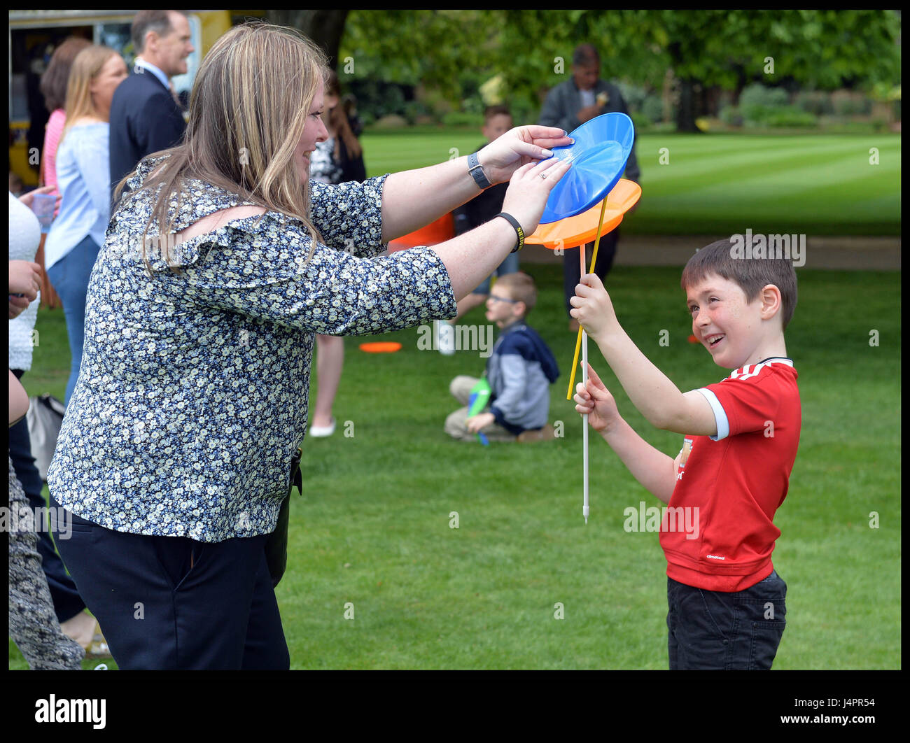 Lee Rigby's wife Rebecca and his son Jack during a tea party at ...