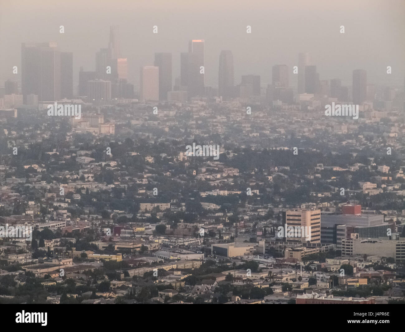 Los angeles sunset smog hi-res stock photography and images - Alamy