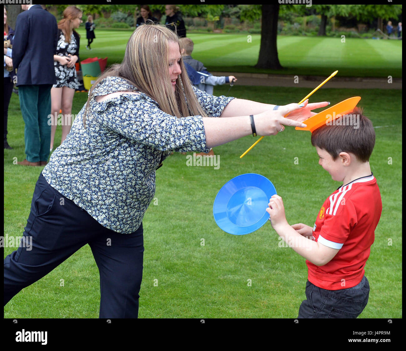 Lee Rigby's wife Rebecca and his son Jack during a tea party at ...