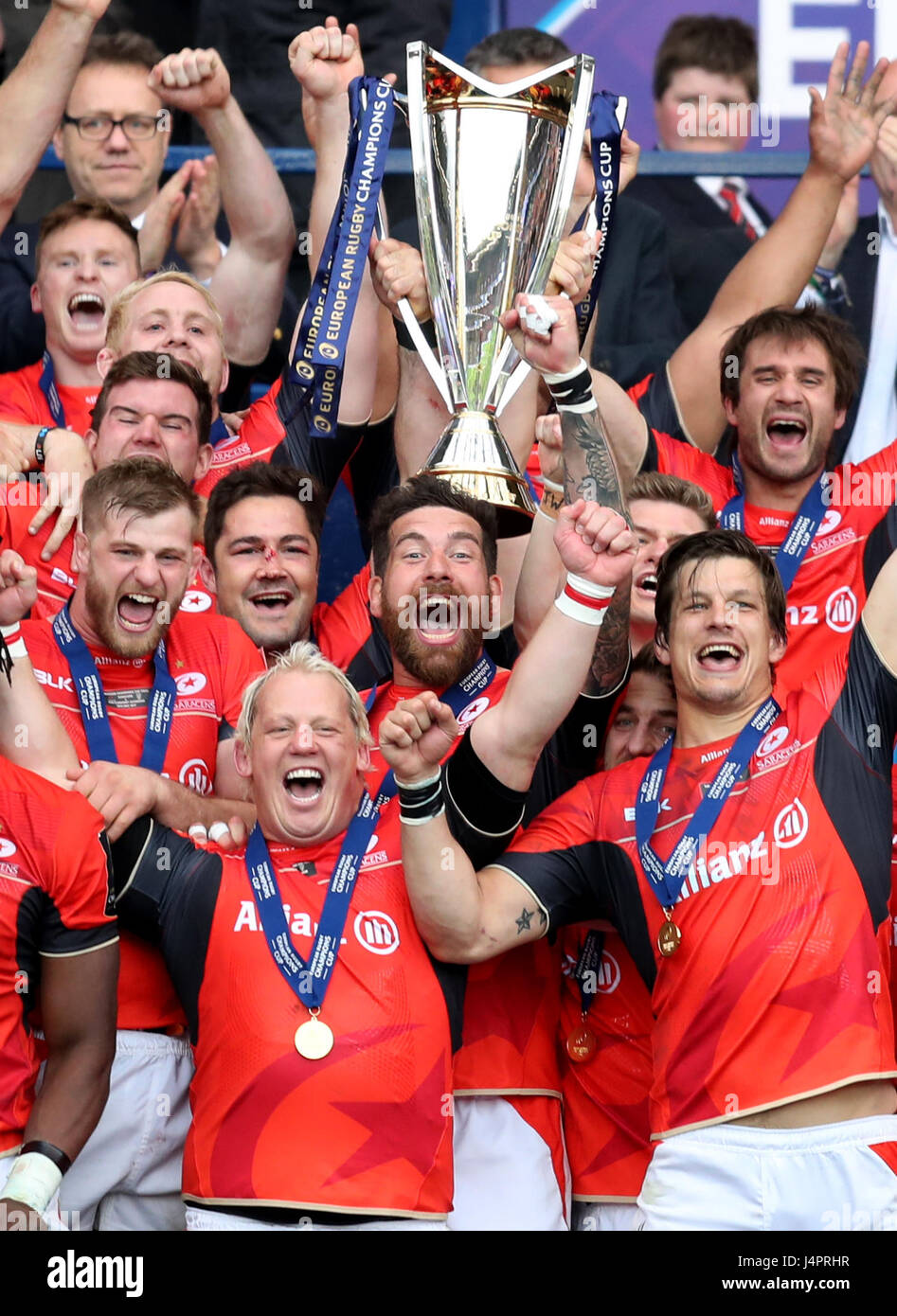 Celebrate winning european champions cup hi-res stock photography and ...